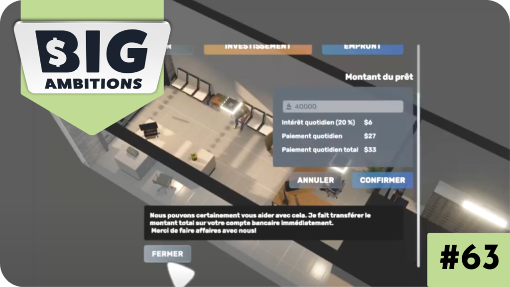Big Ambitions [FR] Update : C'est dans 28 jours !!! #42 - Tycoon Territory